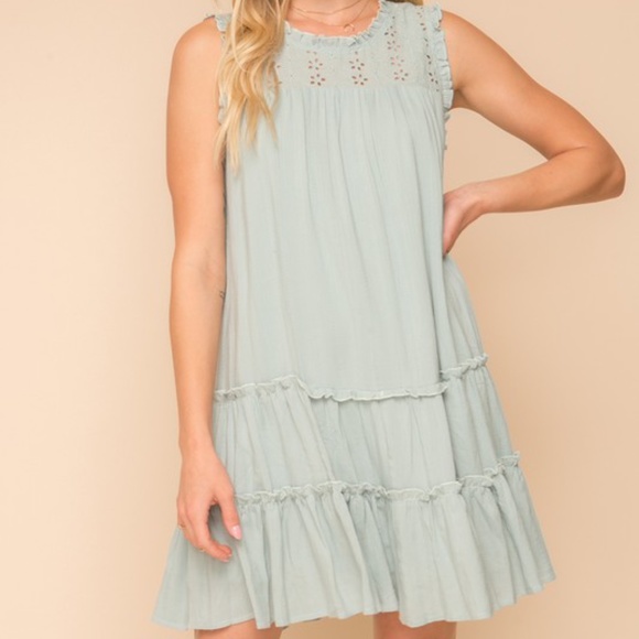 Hem & Thread | Dresses | Nwt Hem Thread Eyelet Lace Trimmed Dress ...
